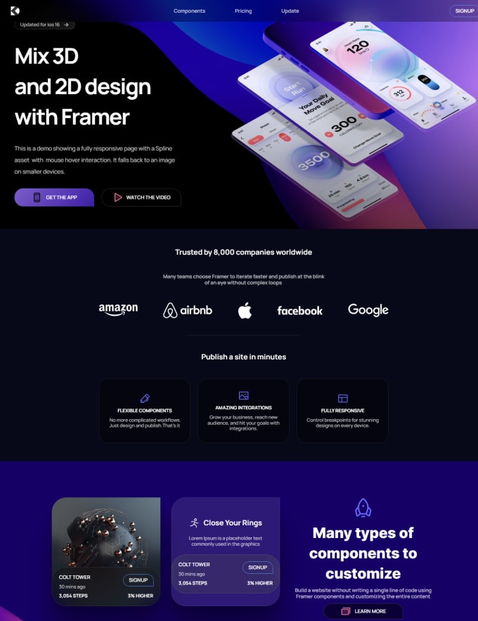 Design framer website, convert figma to framer, framer animation by ... Design framer website, convert figma to framer, framer animation by ...