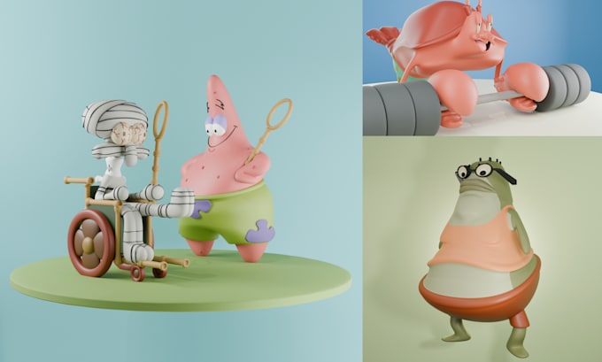 Create any cartoon 3d modeling ready to 3d print by Emilianoag_ | Fiverr