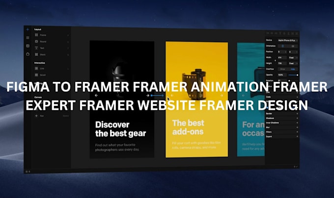 Build framer website figma to framer framer motion design framer animation by Marvel2007 | Fiverr