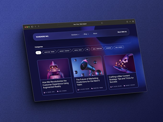 Create an elegant and minimalist webflow design to elevate your brand by Tomj11927 | Fiverr