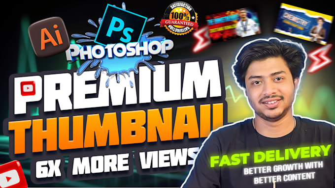 Design an eyecatchy youtube thumbnail with high quality by Sam1r_khan ...