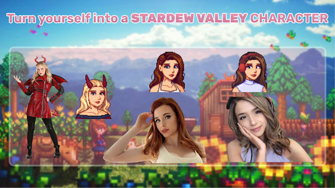 Turn you into a stardew valley character by Pandaaiko | Fiverr