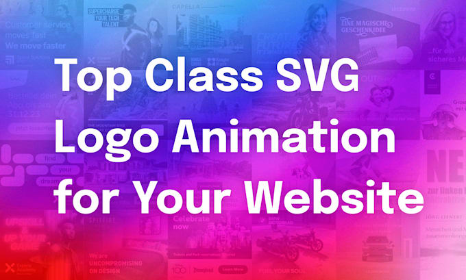 Create nice creative svg logo animation by Vitaliybagmet | Fiverr