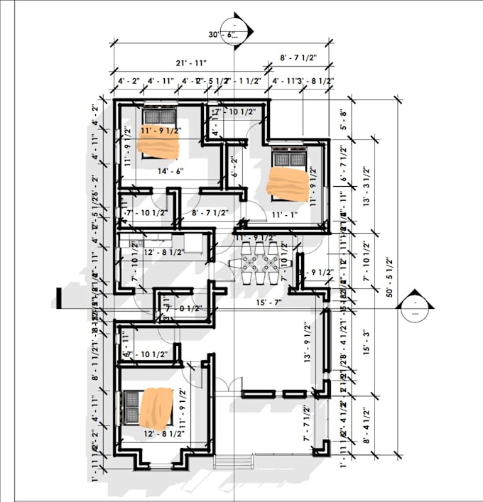 Draw your architectural floor plans, elevations, sections by Smiths_design20 | Fiverr