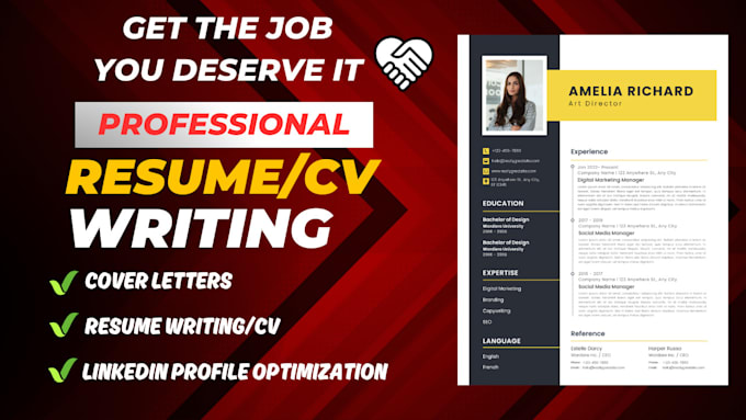 Do resume design, ats writing, job search, resume writing, and linkedin ...