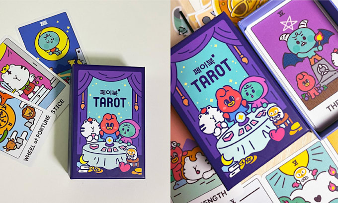 Design tarot card, tarot reading, mock up, card game design, playing ...