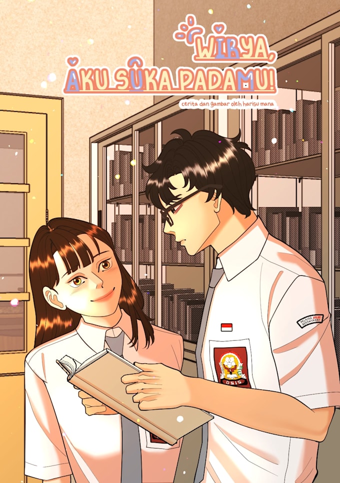 Draw cover page for your novel or manhwa in anime style by Afifahharis ...