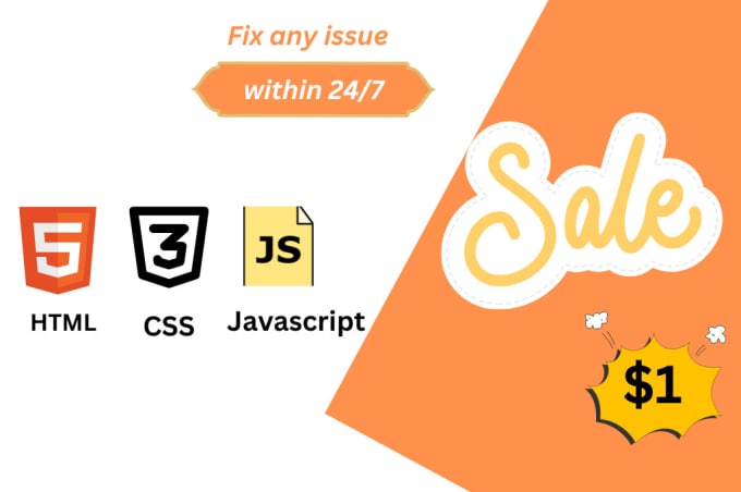 Fix html, css, and javascript issues by Sameya_chowdhur | Fiverr