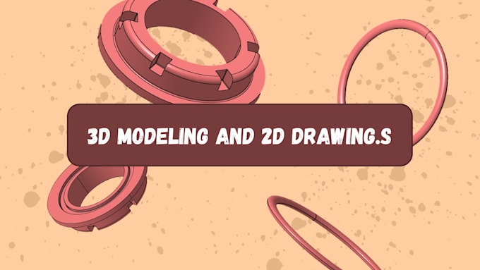 Do 3d modeling and 2d drawings by Gabin_kll | Fiverr