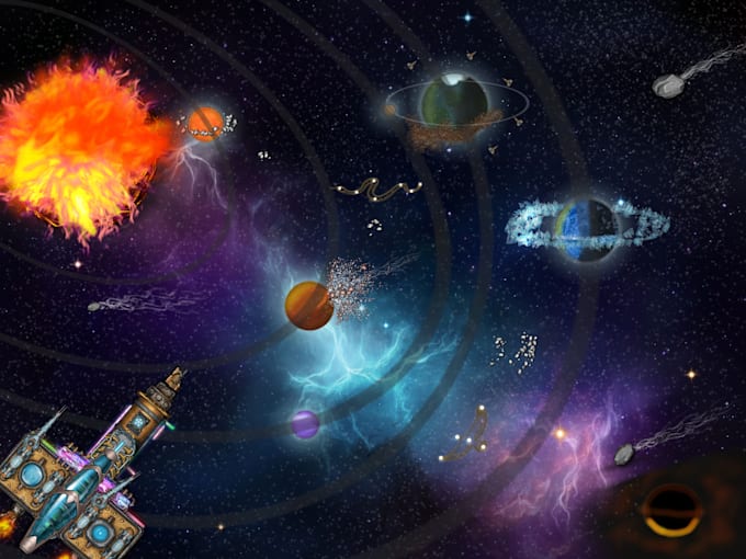 Make a science fiction map for your futuristic map by Danamlien | Fiverr