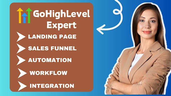 Build gohighlevel sales funnel, landing page and gohighlevel automation