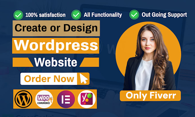 Create a modern wordpress website with a custom design by Jameelbhatti824 | Fiverr