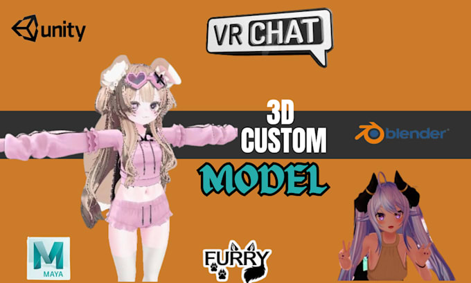 Do vrchat customized avatars for your adventure by Clarajoe2 | Fiverr