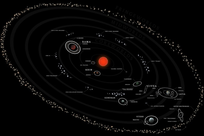 Create a detailed map for your scifi or fantasy world by Immex5 | Fiverr
