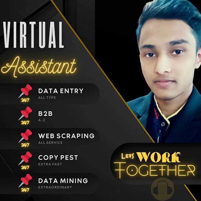 Be your personal virtual assistant for data entry and b2b by ...