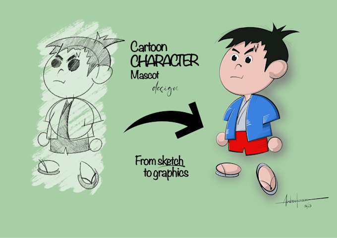 Design cartoon character for mascot t shirt stickers logo by Tarraitaly ...