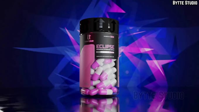 Create 3d cosmetics animation 3d product animation 3d supplement ...