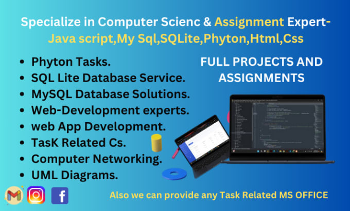 Develop software and apps using java, python, html,mysql by ... Develop software and apps using java, python, html,mysql by ...