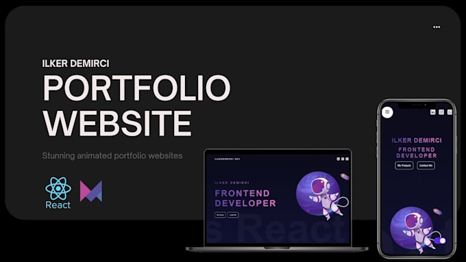 Do animated portfolio website with react and framer motion by Ilkerdemrci | Fiverr