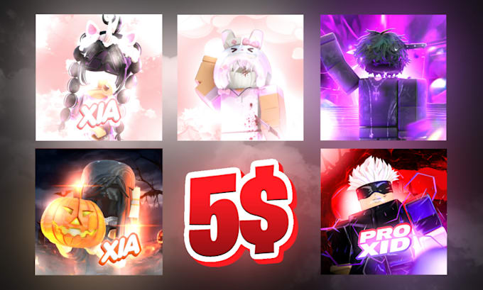 Design you a high quality roblox gfx profile picture by Mahadi21m | Fiverr