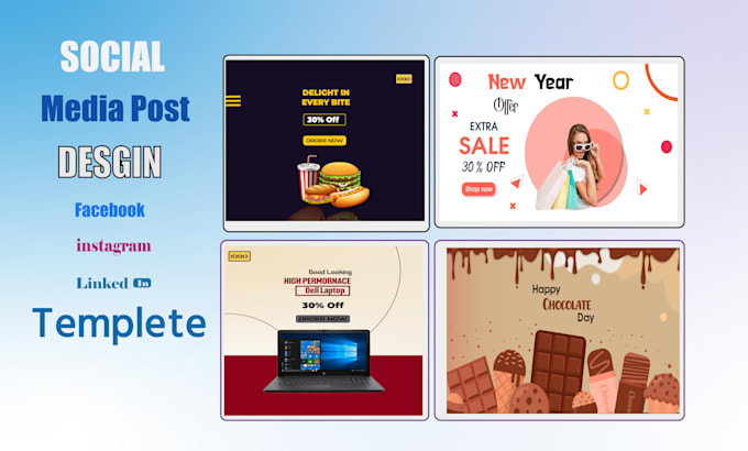 Design professional attractive social media posts and any design for ...