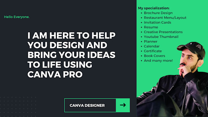 Do canva designing for you by Nisar8877 | Fiverr