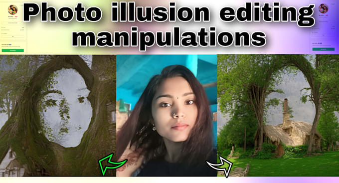 Create a illusion picture of your face images and logo by Rktheuniquetec | Fiverr