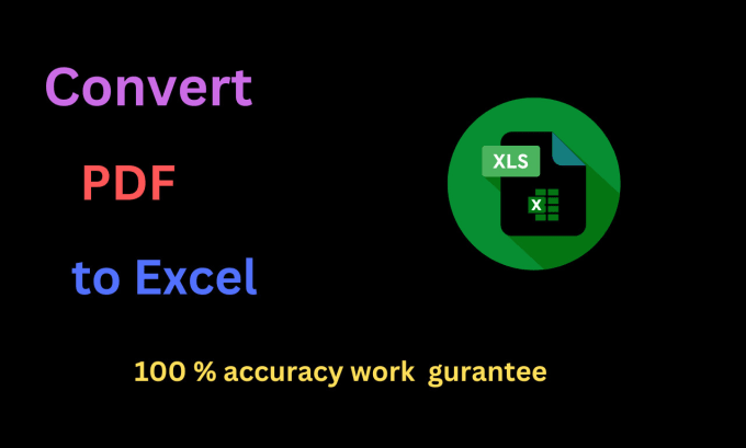 Convert pdf to excel, scanned image to excel by Omexcel | Fiverr Convert pdf to excel, scanned image to excel by Omexcel | Fiverr