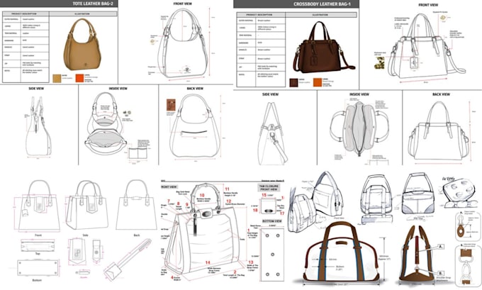 Bag tote backpack design with tech pack for manufacturers by ...