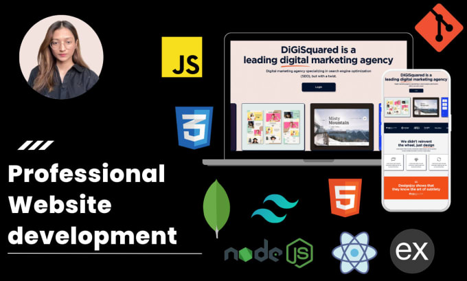 Develop your agency portfolio website in react js by Amnayounuss | Fiverr