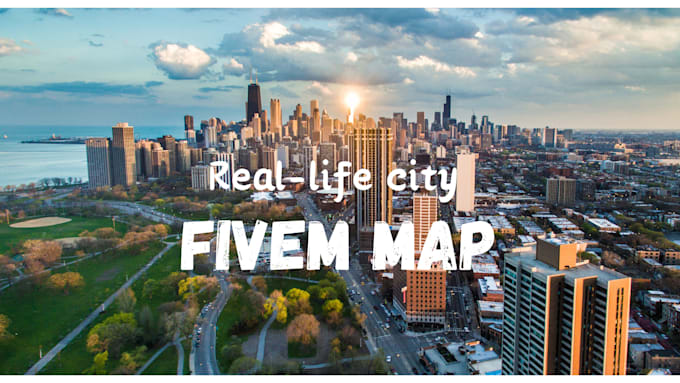 Custom fivem map, fivem map, custom fivem map, real life city fivem map