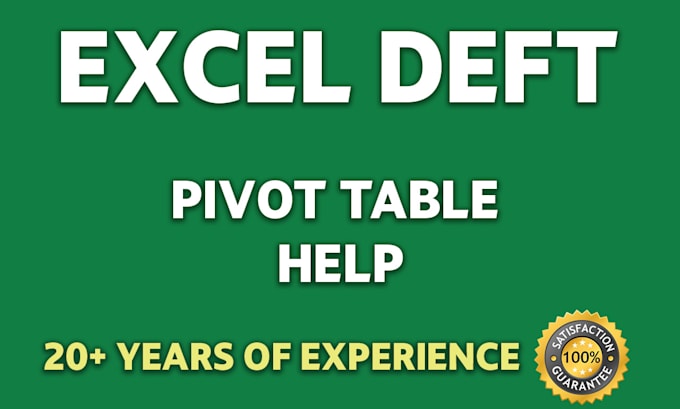 Solve your pivot table problem in excel by Excel_deft | Fiverr