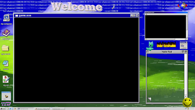 Create webcore, y2k and vaporwave overlays for twitch by Cybercyanide ...