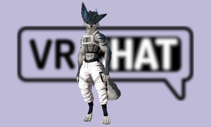 Create 3d custom vrchat avatar vrc furry nsfw fursona model by Kelvin ...