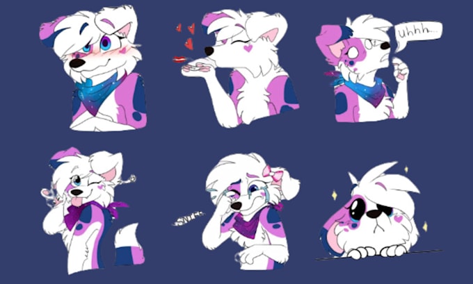 Design custom furry telegram sticker crypto discord emoji animated ...