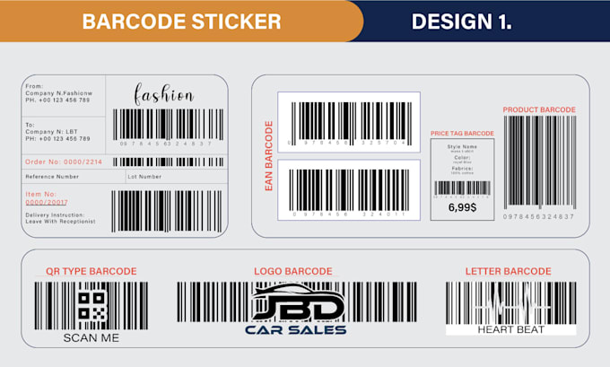 Design all types of barcode qr codes for your product by Firoza069 | Fiverr