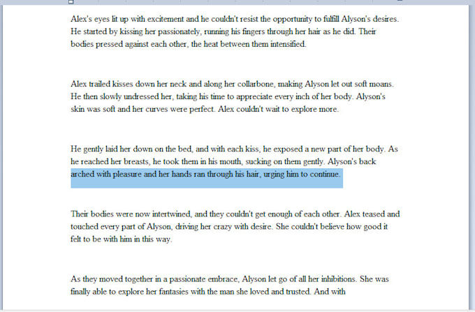Write passionate romance smut narrative erotic nsfw bdsm fanfiction ...