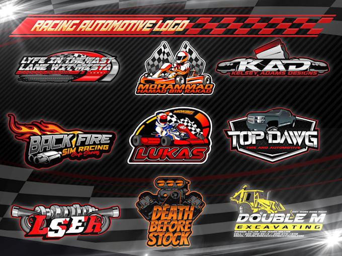 Create professional racing and automotive logo by Putracalenda | Fiverr