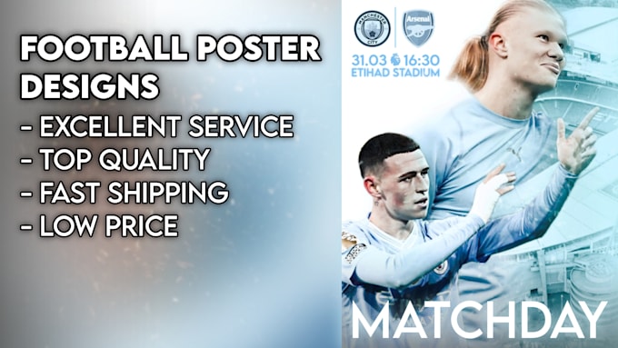 Design matchday visuals, lineups, posters ect by Boran_safet | Fiverr