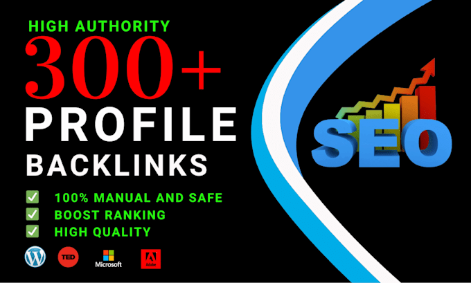Build 300 powerful seo profile backlinks with low spam score by ...