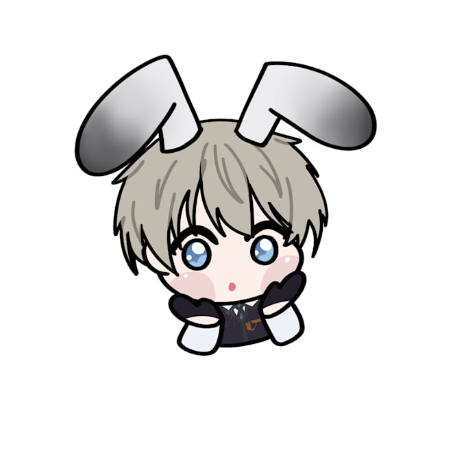 Make a cute ych animated gif chibi with bunny rabbit ear by My17carat ...