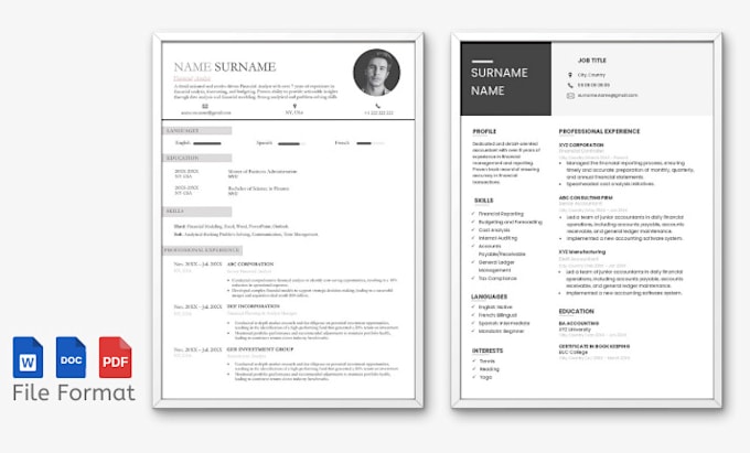 Do professional resume design, cv design in ms word format by Saifullah ...