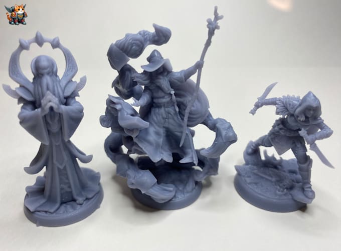 3d resin print your miniatures from stl files by Newtonworkshop | Fiverr