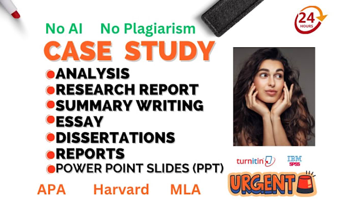 Do urgent quality case studies, research, summaries, report writing by Amna_shahzadi_ | Fiverr
