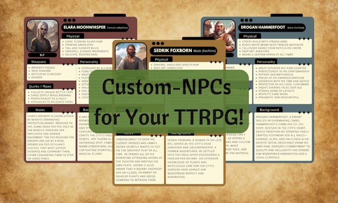 Create any level npc for your dungeons and dragons campaign by ...