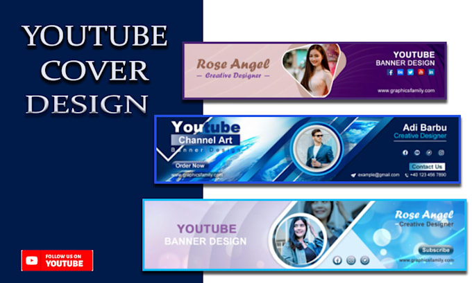 Design a professional youtube cover design, instagram ads or cover by ...