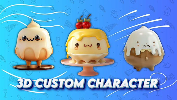 Make cute 3d custom model and custom character modeling by Thevinzenzo | Fiverr