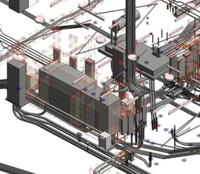 Do electrical bim modelling such as power lighting cable tray sld db ...