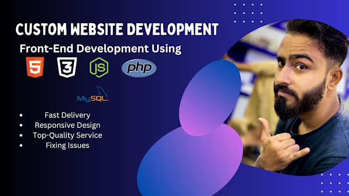 Design you custom website using html css java script by Farisjan | Fiverr