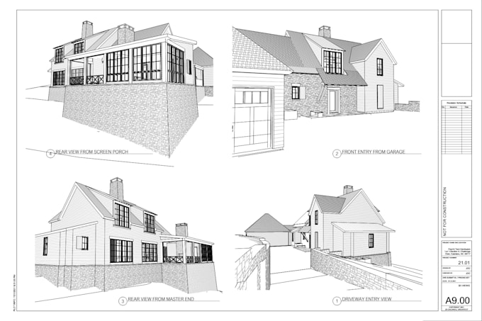 House drawing by using revit by Lamhaiduong | Fiverr